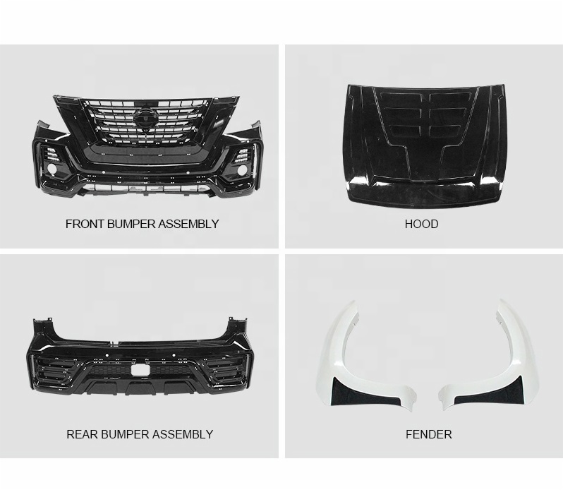 Front/Rear Bumpers Assembly Wheel Trims Fog Lamp For Nissan Patrol Y62 ...